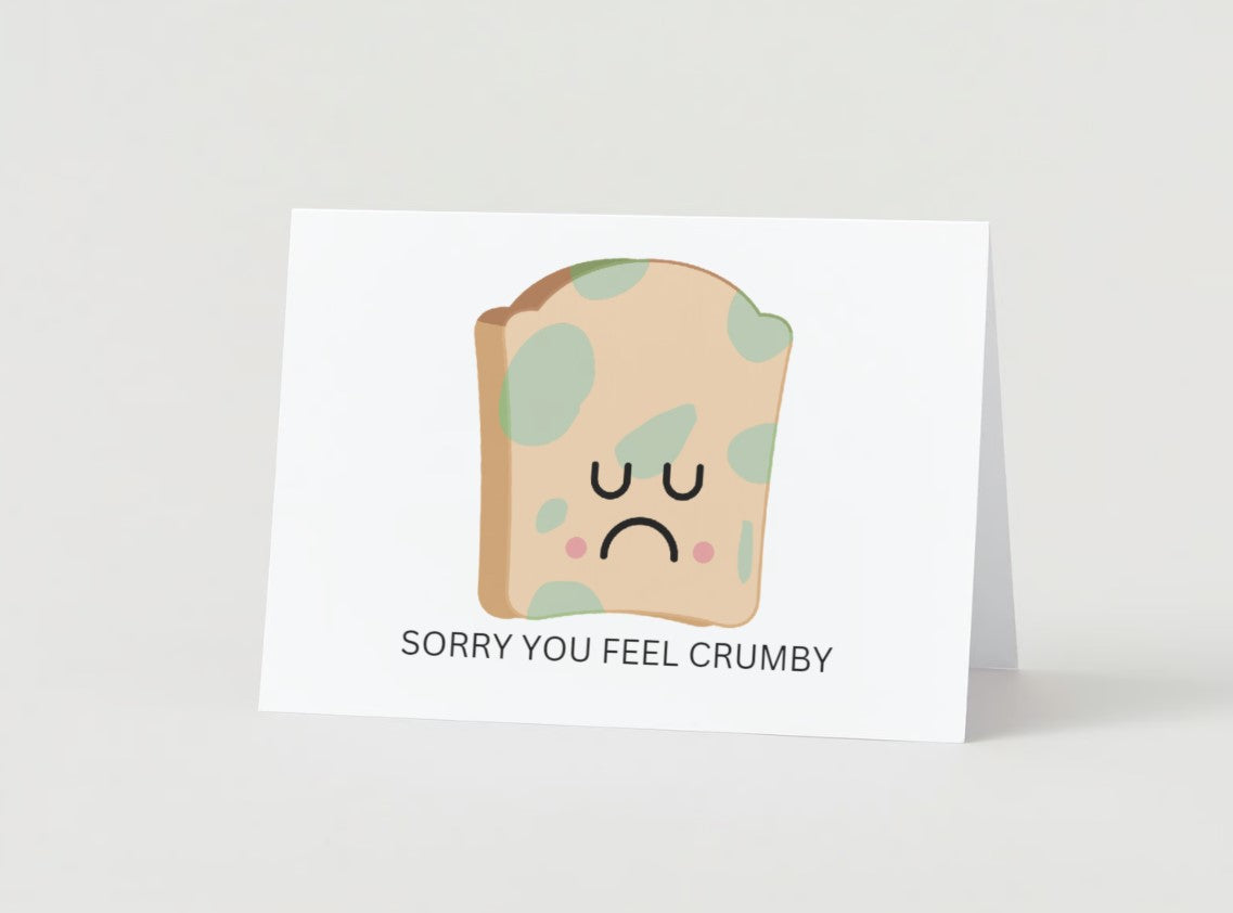 Bread Pun Greeting Card by Summit Sourdough - Sorry You Feel Crumby