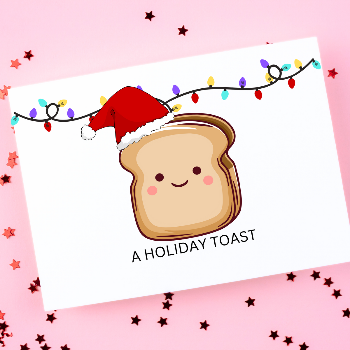 Bread Pun Greeting Card by Summit Sourdough - A Holiday Toast | Blank